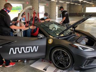 Racecar Driver Sam Schmidt Tests New Arrow SAM Car