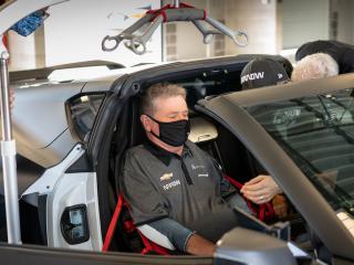 Racecar Driver Sam Schmidt Tests New Arrow SAM Car