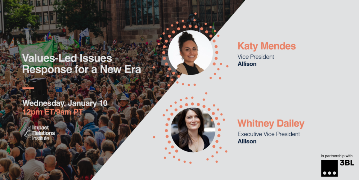 Values-Led Issues Response for a New Era | Impact Relations