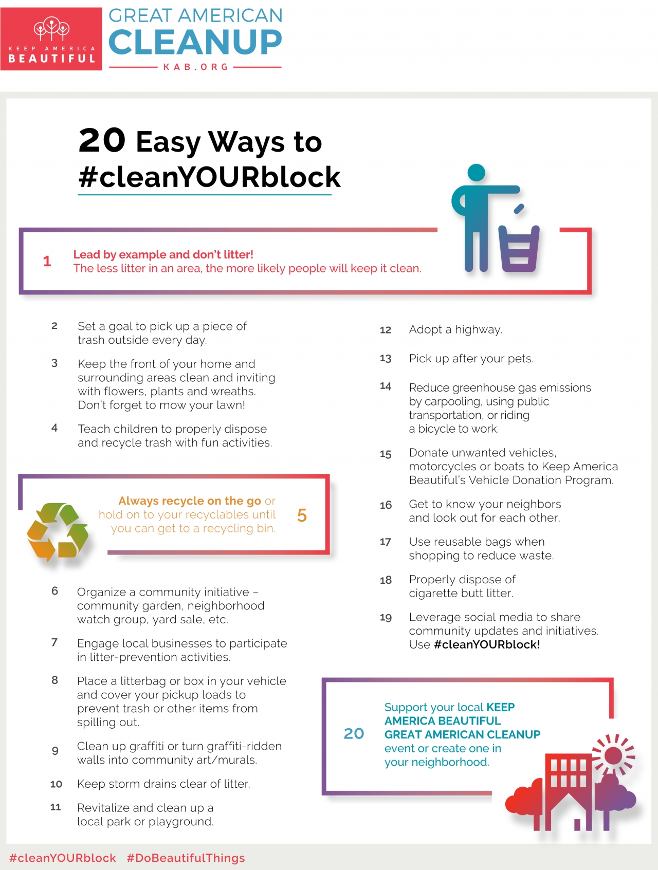 Keep America Beautiful Officially Kicks Off 20th...