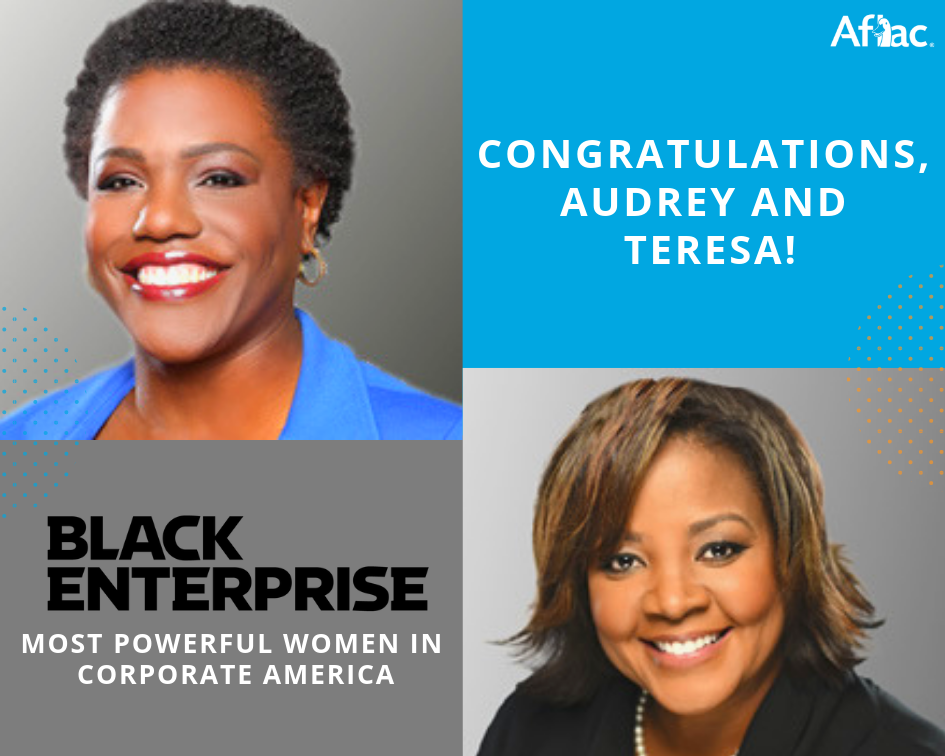 Aflac's Teresa White and Audrey Boone Tillman...