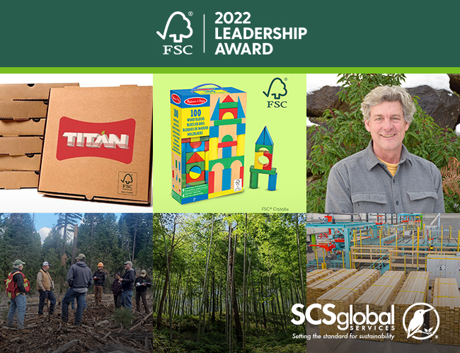 SCS Congratulates Award-Winning FSC® Certified Companies and