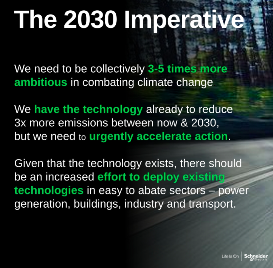 The 2030 Climate Change Imperative: Three Actions to Take Be