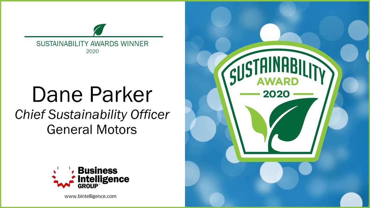 GM Awarded for Global Sustainability Leadership Award