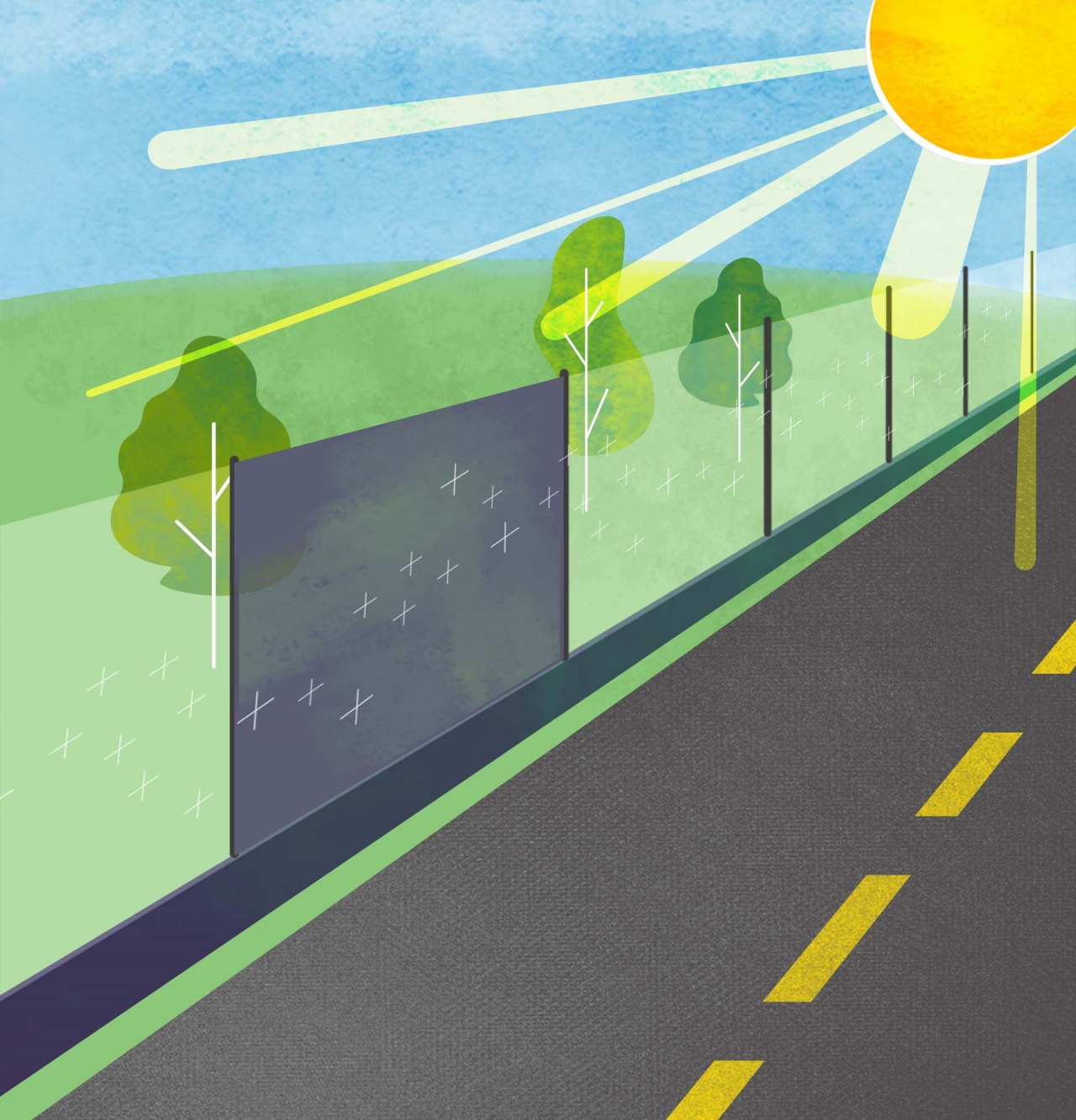 Infrastructure Opportunity on The Ray: Solar Noise Barriers
