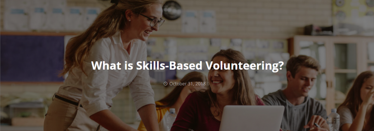 What Is Skills-Based Volunteering?
