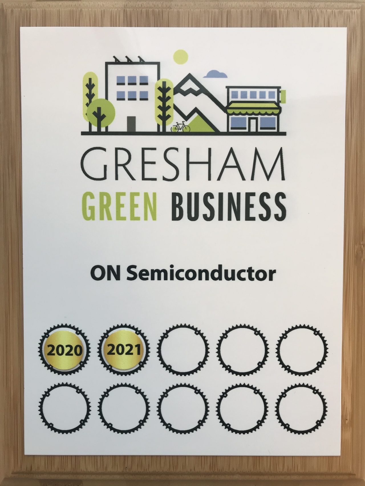 onsemi Gresham Wins Green Business Award